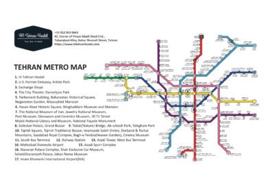 Tehran Metro Guide | Tehran Metro Map 2020,Lines and Prices